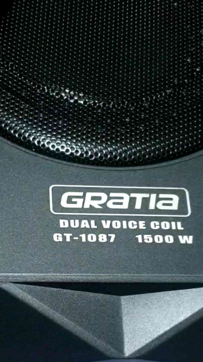 ซับบ๊อก 10 นิ้ว GRATIA รุ่น GT-1087 กำลังขับ 1500 วัตต์ วอยซ์คู่ สายบูทเบส Bass Box วางใต้เบาะ ...