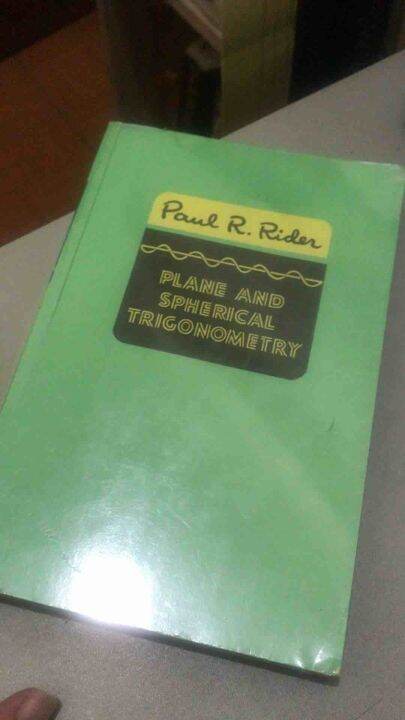 SECOND-HAND/PRELOVED: Plane and Spherical Trigonometry | Lazada PH