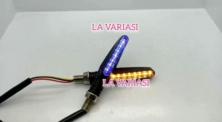 Lampu Sein LED Running Sen 2 Warna Senja Sen Model Moge Universal ...