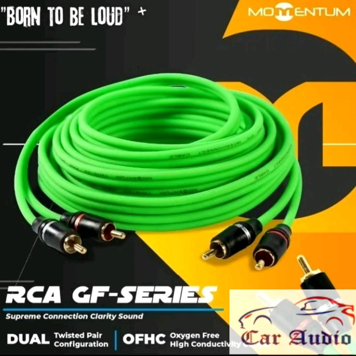 KABEL RCA MOMENTUM GREEN RCA AUDIO MOMENTUM 1 Meter / 3 Meter / 5 Meter ...