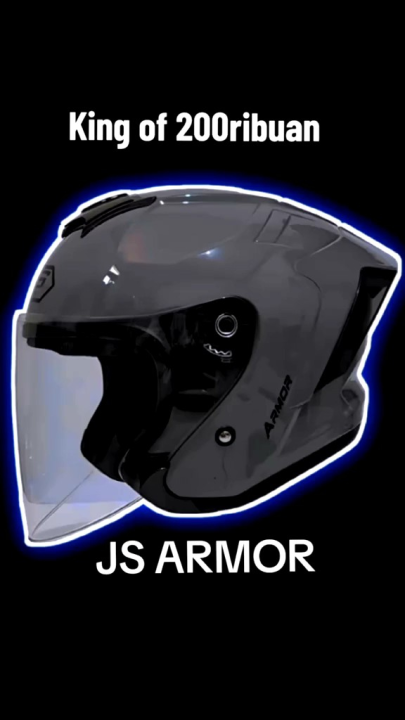 Helm JS Armor Half face Putih Pria Wanita terbaru | Lazada Indonesia