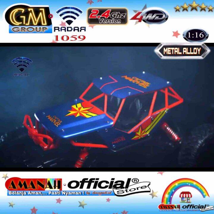 GM RC Car RDR1059 Mobil Remote Control Offroad 2.4GHz 4WD 1:16 Scale ...
