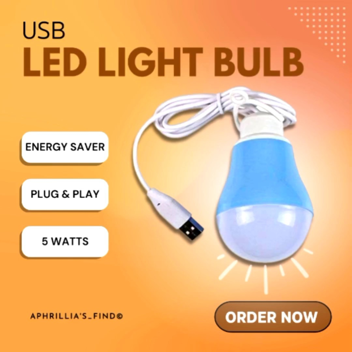 AFinds♥️ 5 Watts USB LED Light Bulb for Camping and Outdoor Use | Lazada PH
