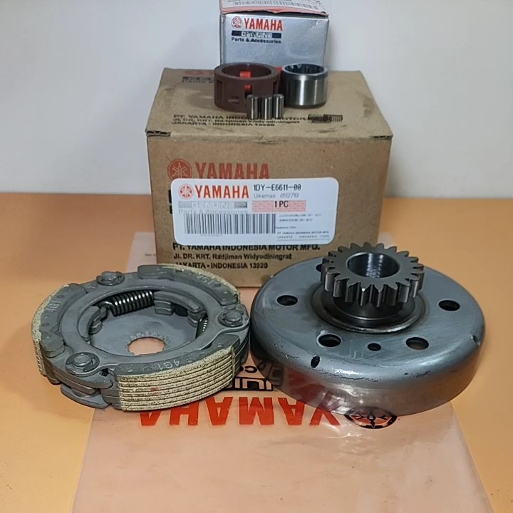 paket mangkok ganda 20T+kampas ganda Assy+cage Yamaha Jupiter z 1 Vega force FI Vega injeksi ...