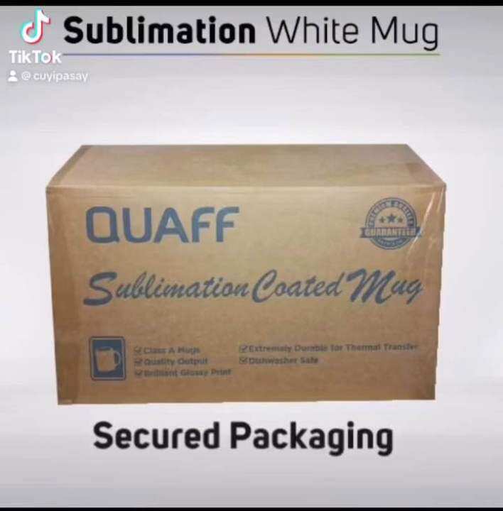 1Box QUAFF Sublimation Coated White 11oz Sublimation Printable Mugs ...