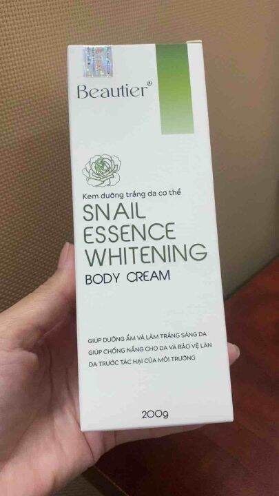 Kem dưỡng trắng da body Beautier Snail Essence Whitening body cream ...