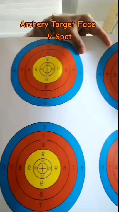 Archery Target Face with 9 Spot | Lazada