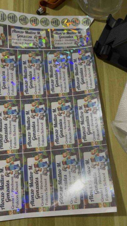 Notebook Name and Subject Label Stickers | Lazada PH