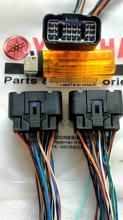 soket ecu soket ecm Yamaha Mio soul GT 125 led kode ecu 2SX pin 24 ...