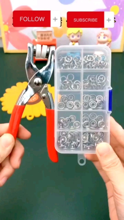 Snap Button Plier Metal Snap Button Set Five-Claw Snap Button Besi 9.5 ...