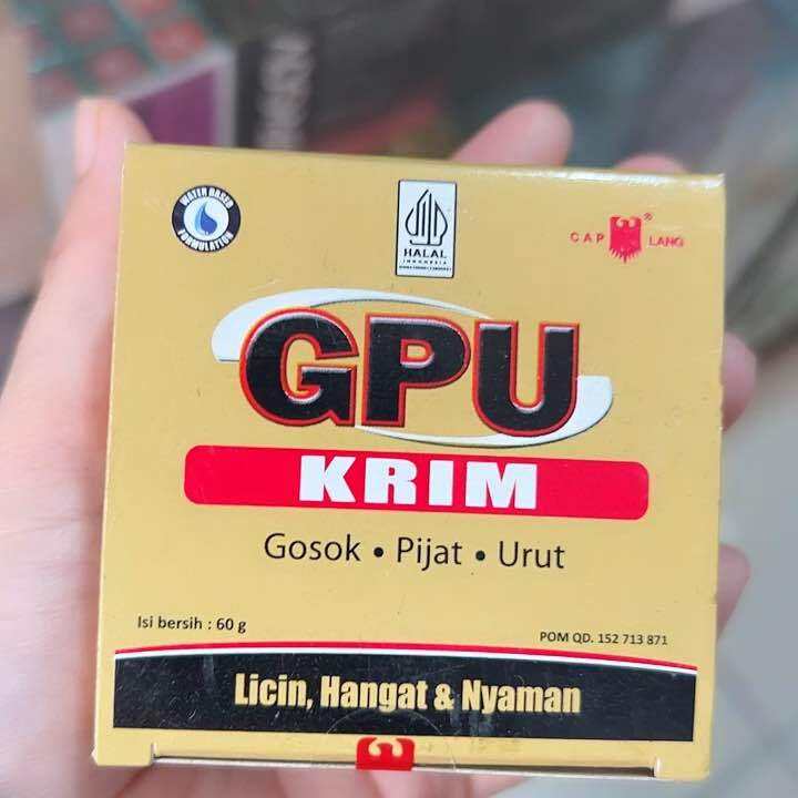 Gpu Krim 150 gr 60 gr Aroma Sereh Untuk Pegal Linu Nyeri Otot Sakit ...