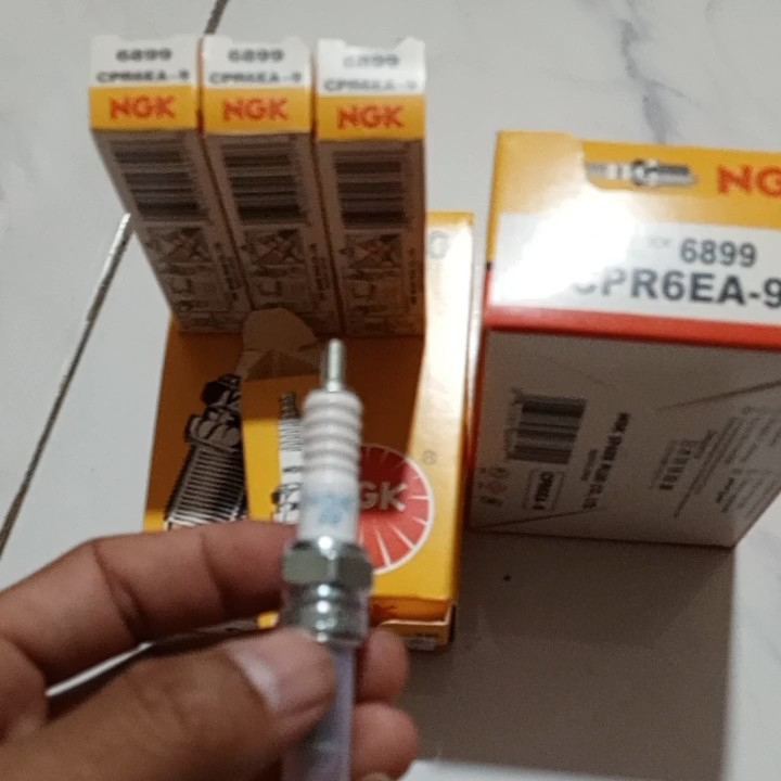 PAKET HEMAT ISI 10 PCS BUSI NGK CPR6 9 HONDA SUPRA X 125 ,REVO ABSOLUTE ...