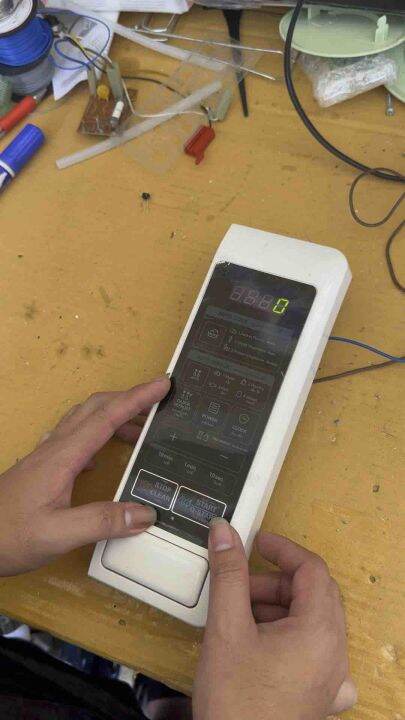 คีย์กดไมโครเวฟ LG รุ่นMS-2049GW(ครบชุด เป็นของถอด มือสอง) สามารถใช้งานได้ปกติ #อะไหล่ไมโครเวฟ ...