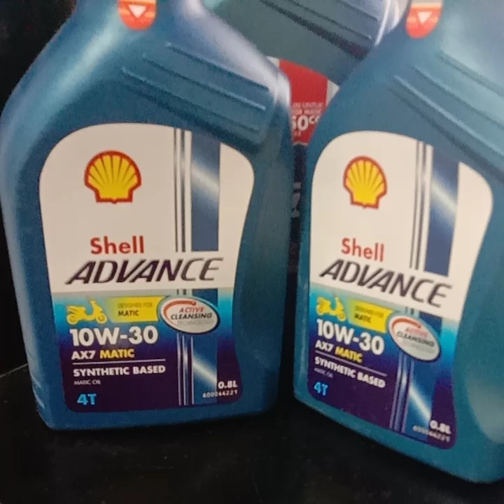 Oli Shell ADVANCE 10W-30 AX7 Motor MATIC 800ml | Lazada Indonesia