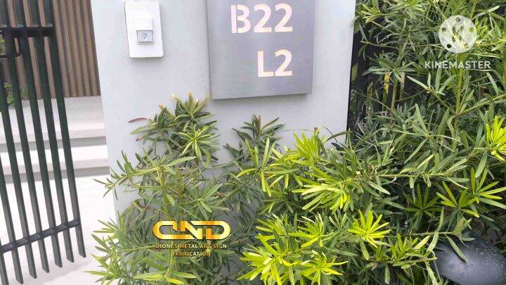 Modern Home address lighted diecut laser cut stainless steel | Lazada PH