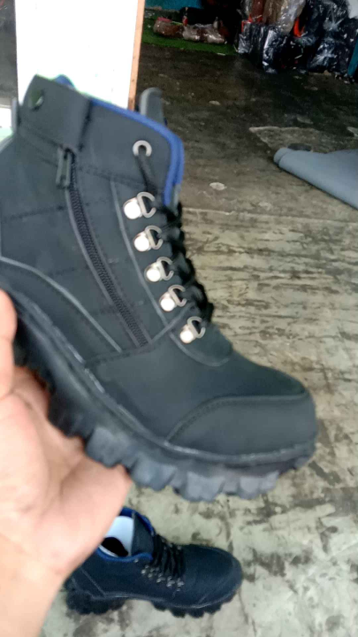 SEPATU SAPETY BOOTH PRIA AGL'S MORISAI TINGGI HITAM | Lazada Indonesia