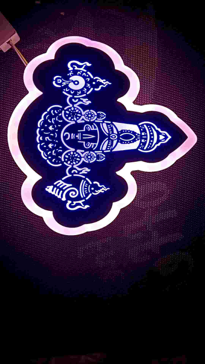 TIRUPATI Tirumala Balaji Small Multi Color Light | Hindu Gods LED Wall Light | Home Temple ...