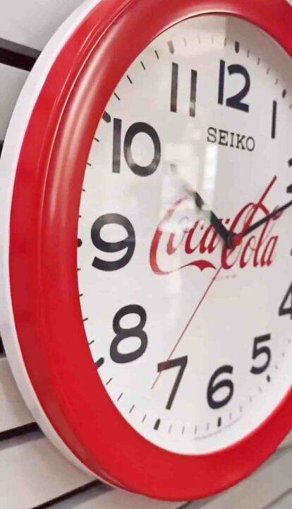 Seiko Coca-Cola Analogue Wall Clock QXA922R | Jam dinding | Lazada