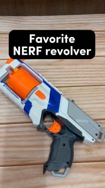 Used Nerf Elite Strongarm RV-6 6 round Revolver Foam Blaster Toy Gun ...