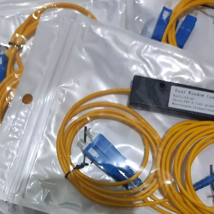 passive splitter pasif spliter 1:2 fiber optic | Lazada Indonesia