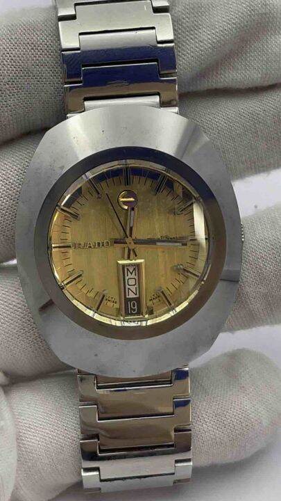 RADO DIASTAR 25 Jewels Automatic ตัวเรือนคาไบรท์ นาฬิกาผู้ชาย มือสองของแท้ | Lazada.co.th