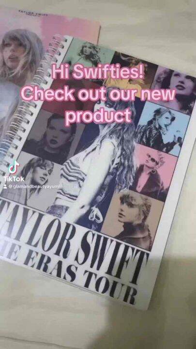 TAYLOR SWIFT NOTEBOOK LAMINATED COVER TAYLOR COLLECTIBLES SWIFTIES ...