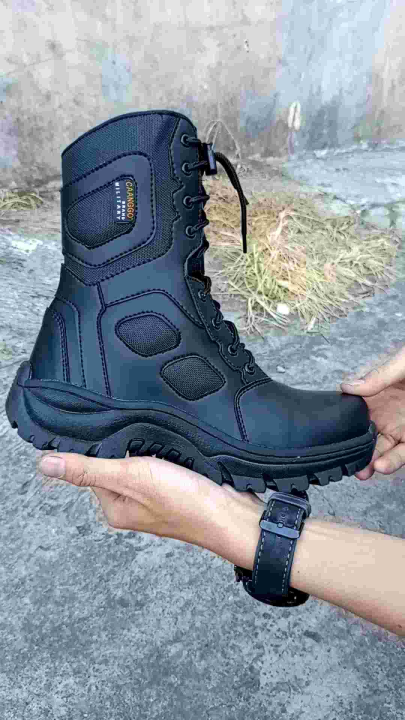 Sepatu pdl tni polri safety ujung besi tactical pdl satpam pdl security ...