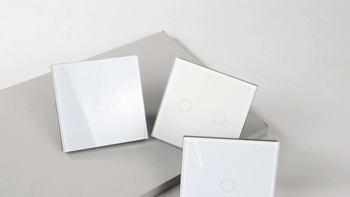 Saklar Lampu Touchscreen LED White Taffled Switch Dinding Lampu Rumah ...