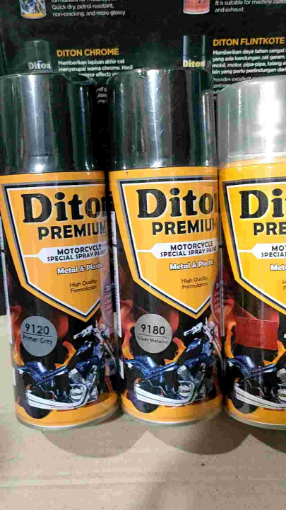 Pilok Pilox Cat Semprot Diton Premium Paket Lengkap 4 Kaleng 400cc Oren ...