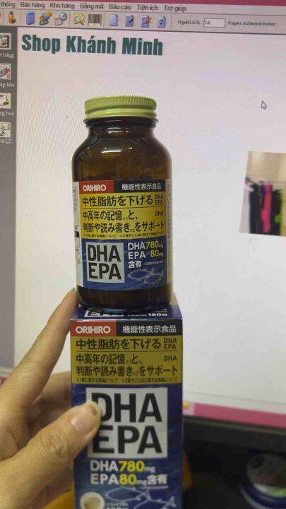 Viên uống bổ não ORIHIRO DHA EPA 180 viên Nhật Bản | Lazada.vn