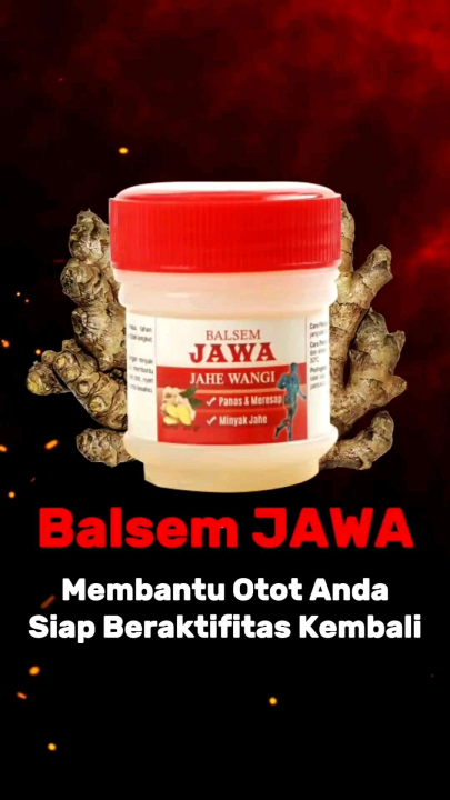 BALSEM Jawa Jahe Wangi 20 gr - Untuk keseleo, pegal-pegal, meriang ...