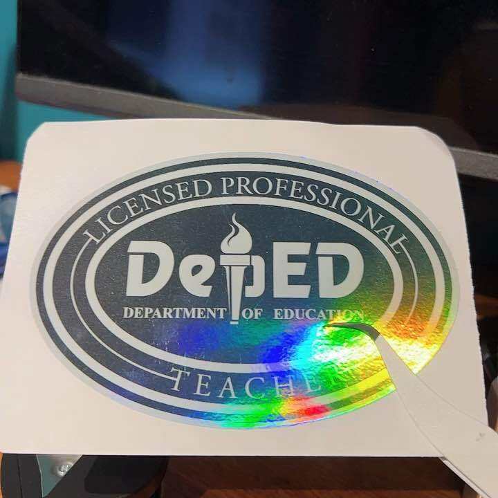 DEPED LOGO Sticker Vinyl Hologram Laminated Water Proof Do Not Fade for ...