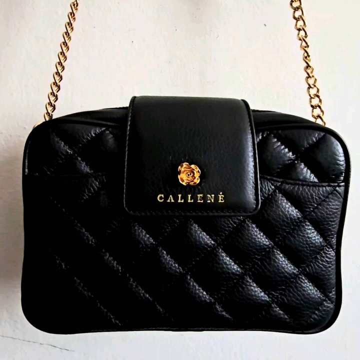 กระเป๋าสะพายวัสดุหนังวัวแท้ แบรนด์ callene แท้ | Lazada.co.th