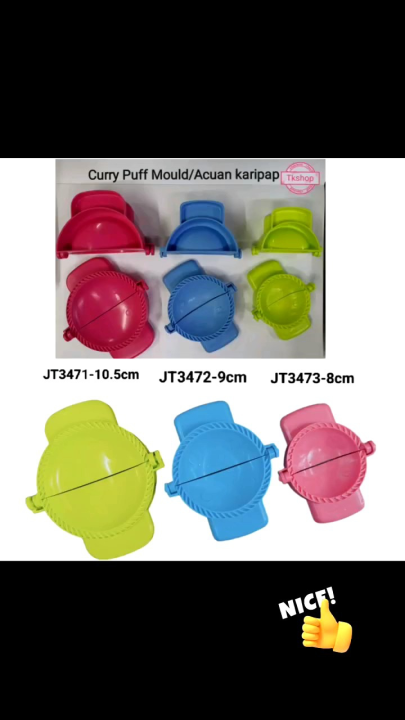 Curry Puff Mould/Acuan Karipap 7cm/8cm/9cm/10cm | Lazada