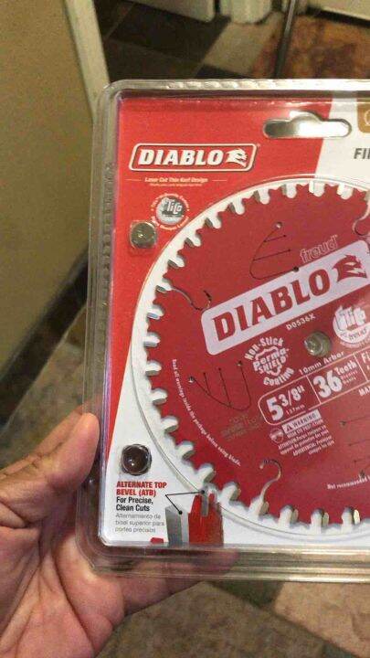 Diablo 5-3/8 in. x 36-Tooth x 10 mm Arbor Finish Circular Saw Blade ...