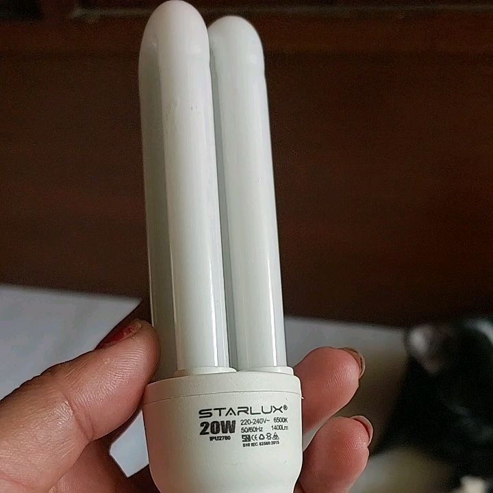 Starlux Lampu PLC LED 20W 2U / 2 Jari E27 Cahaya Putih Hemat Energy ...