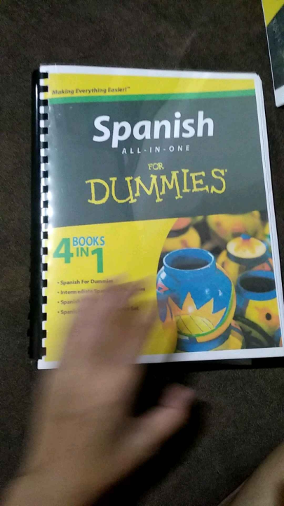 4 in 1 Spanish for dummies | Lazada PH