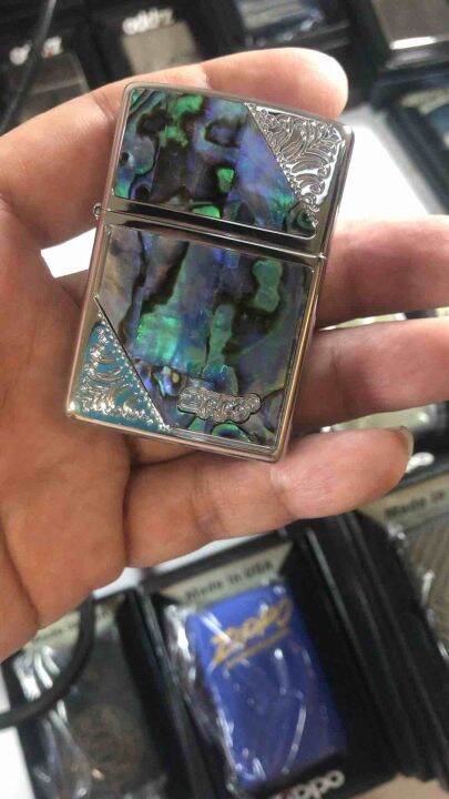 Western Design 2SW-SHELL SV Inlay Shell Zippo Lighter | Lazada