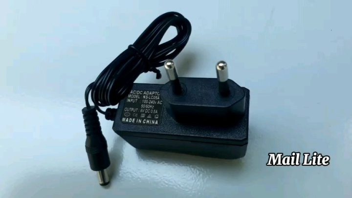 Adaptor DC 6V 0.5A Adapter 6Volt 500mA Charger Timbangan Nankai 6 Volt 5.5mm X 2.1mm | Lazada ...