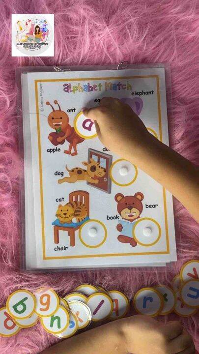 busy book abc shadow matching with 4 pad | Lazada PH