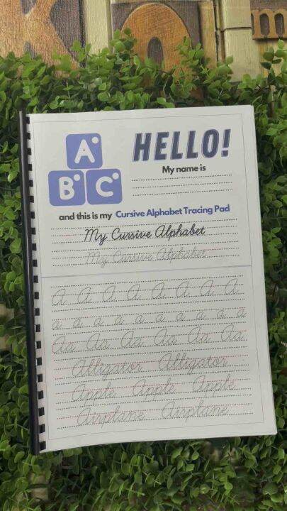 Cursive Alphabet Tracing Pad | Lazada PH