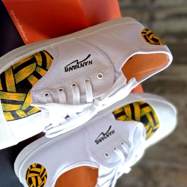 SEPATU TAKRAW NANYANG MOTIF KOSTUM NAMA | Lazada Indonesia