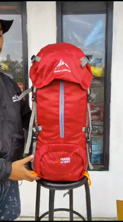 Tas Carrier Hiking 60L Tas Gunung Bahan Cordura | Lazada Indonesia