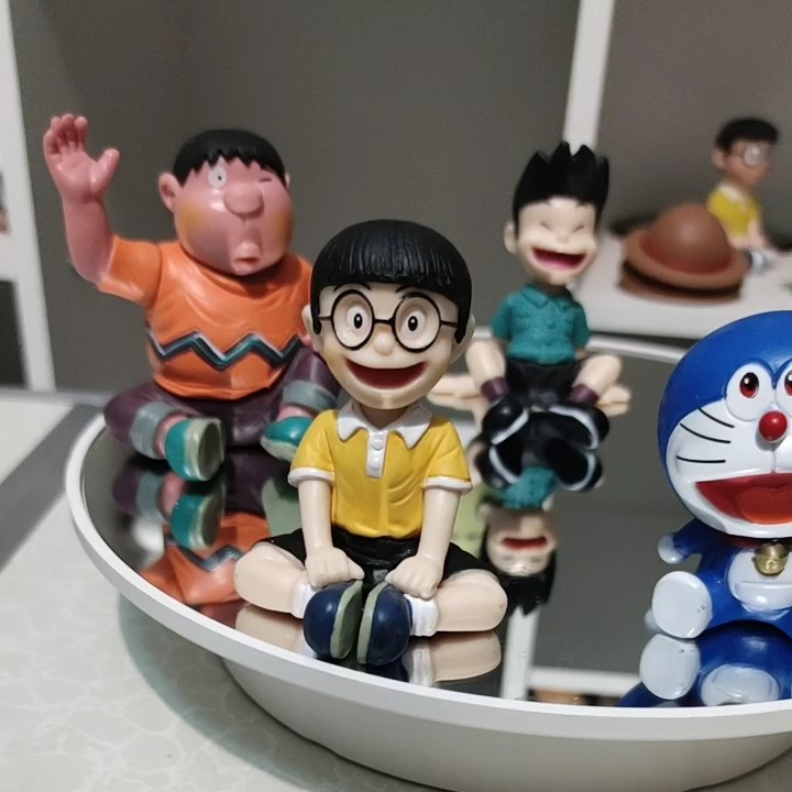 Mainan Set Doraemon nobita dan teman/hiasan karakter kartun jepang ...