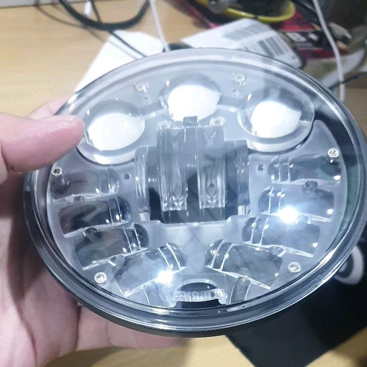 LAMPU DAYMAKER 16 LED HEADLAMP 5 ,75 INCH KOTA Putih SEIN KUNING/IDM ...