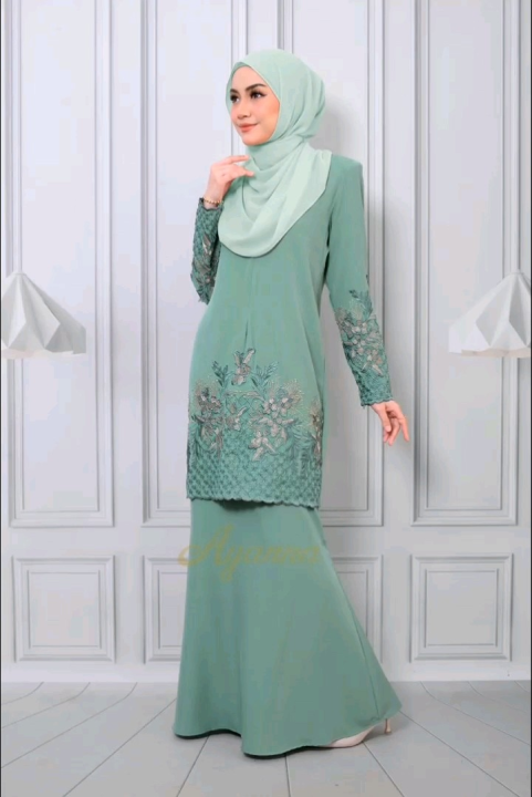 Baju Raya 2024 🌸 Syamimi Lace Kurung 🌸 | Lazada