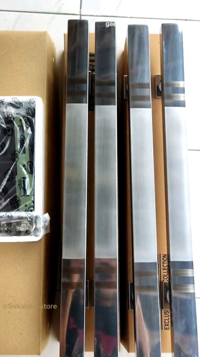 hendel pintu 1 set isi 4 ukuran jumbo panjang 60cm untuk pintu depan ...