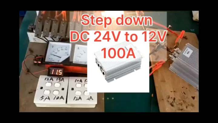 Step down DC 24V to 12V 100A มีพัดลมระบายความร้อน ตัวลดแรงดันไฟกระแสตรง ...