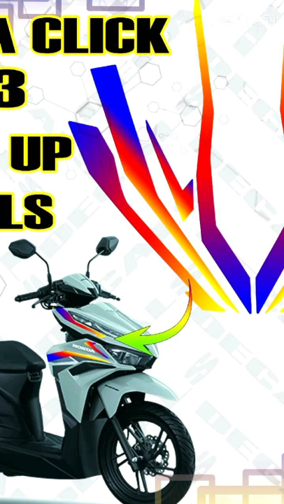 HONDA CLICK V3 COVER UP STICKER | Lazada PH