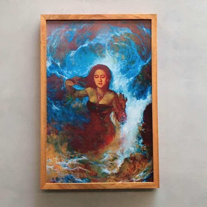 Hiasan Dinding Lukisan Cetak Gambar Nyi Roro Kidul Karya Maestro ...